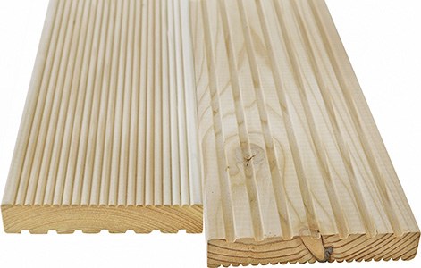 Bodendiele Douglasie roh - BHG Home